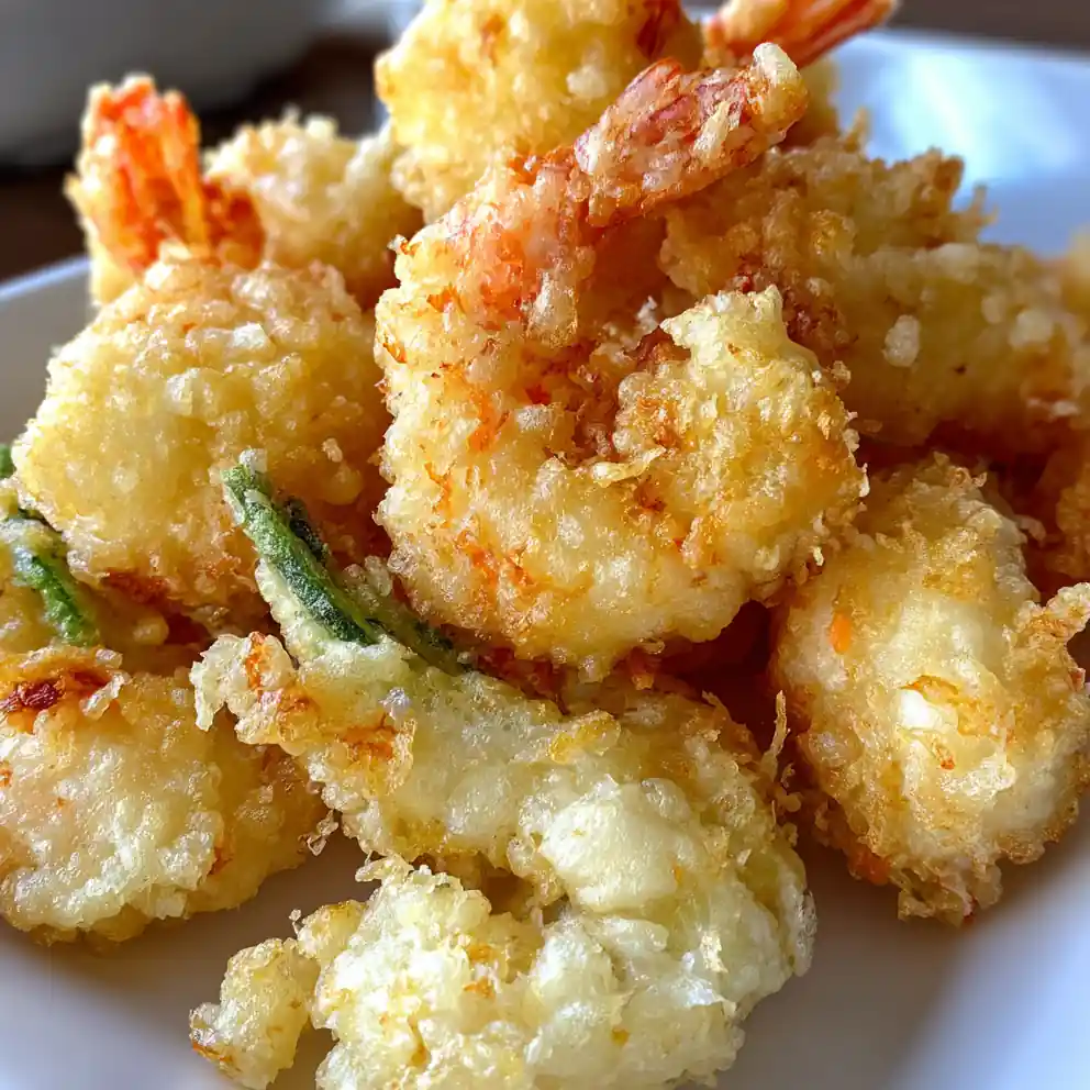 Light And Crispy Tempura Batter For Vegetables And Shrimp