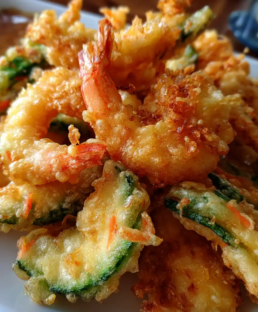 Light And Crispy Tempura Batter For Vegetables And Shrimp