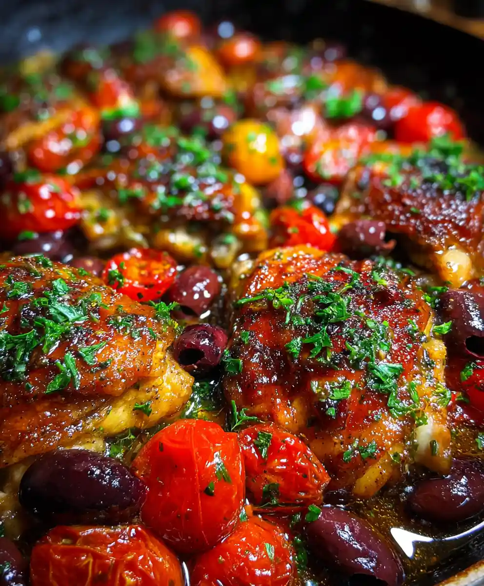 Mediterranean Chicken Recipe With Olives And Tomatoes