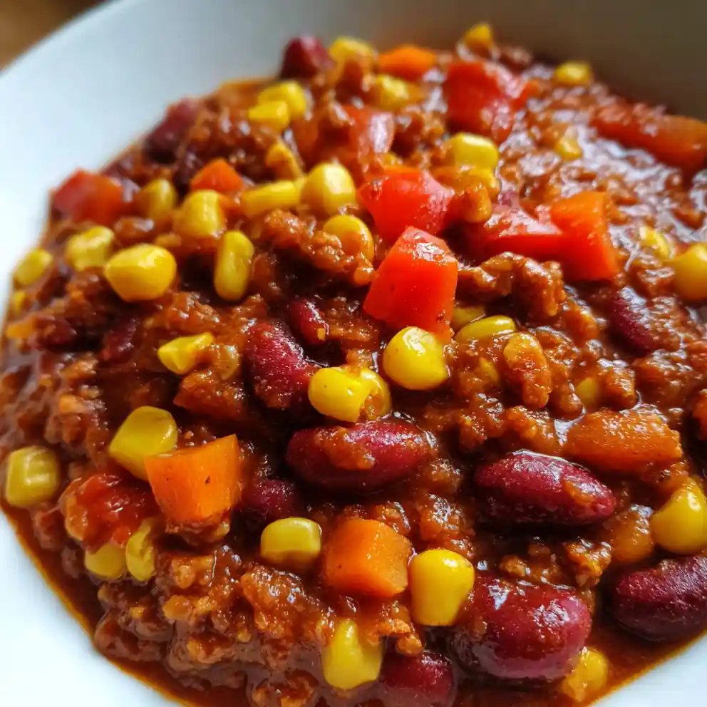 Veggie Chili Recipe With Fire-Orange Pepper Medley