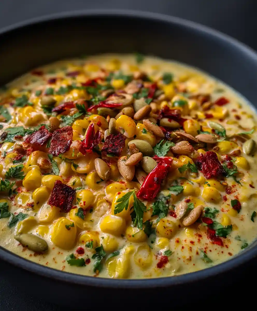 crockpot corn recipe with Smoky Chipotle and Lime