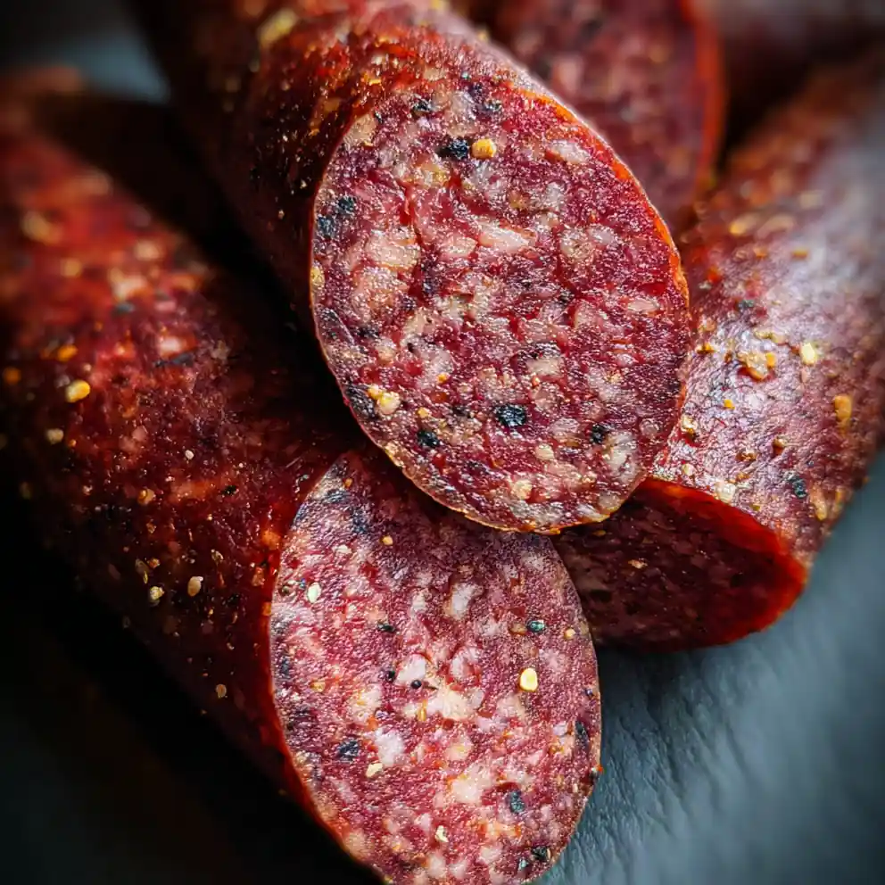 Deer Summer Sausage Recipe Pepper Speckled Logs