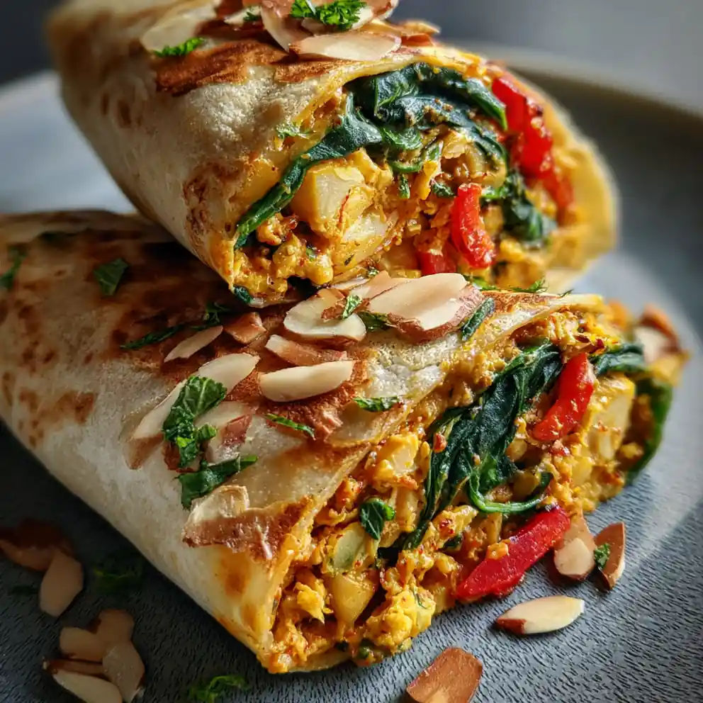 tortilla wrap recipe with Smoked Paprika Chickpea & Preserved Lemon Zest