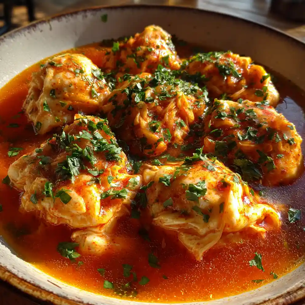 chicken dumpling recipe with smoky red pepper and herbed buttermilk ...