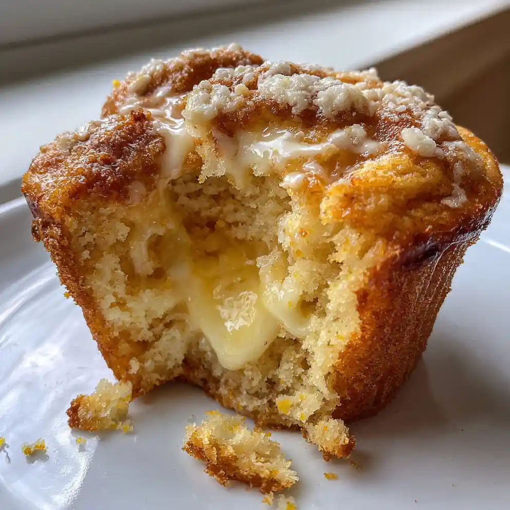 lemon muffin recipe with a vibrant Lemon-Cardamom Cream Cheese Swirl