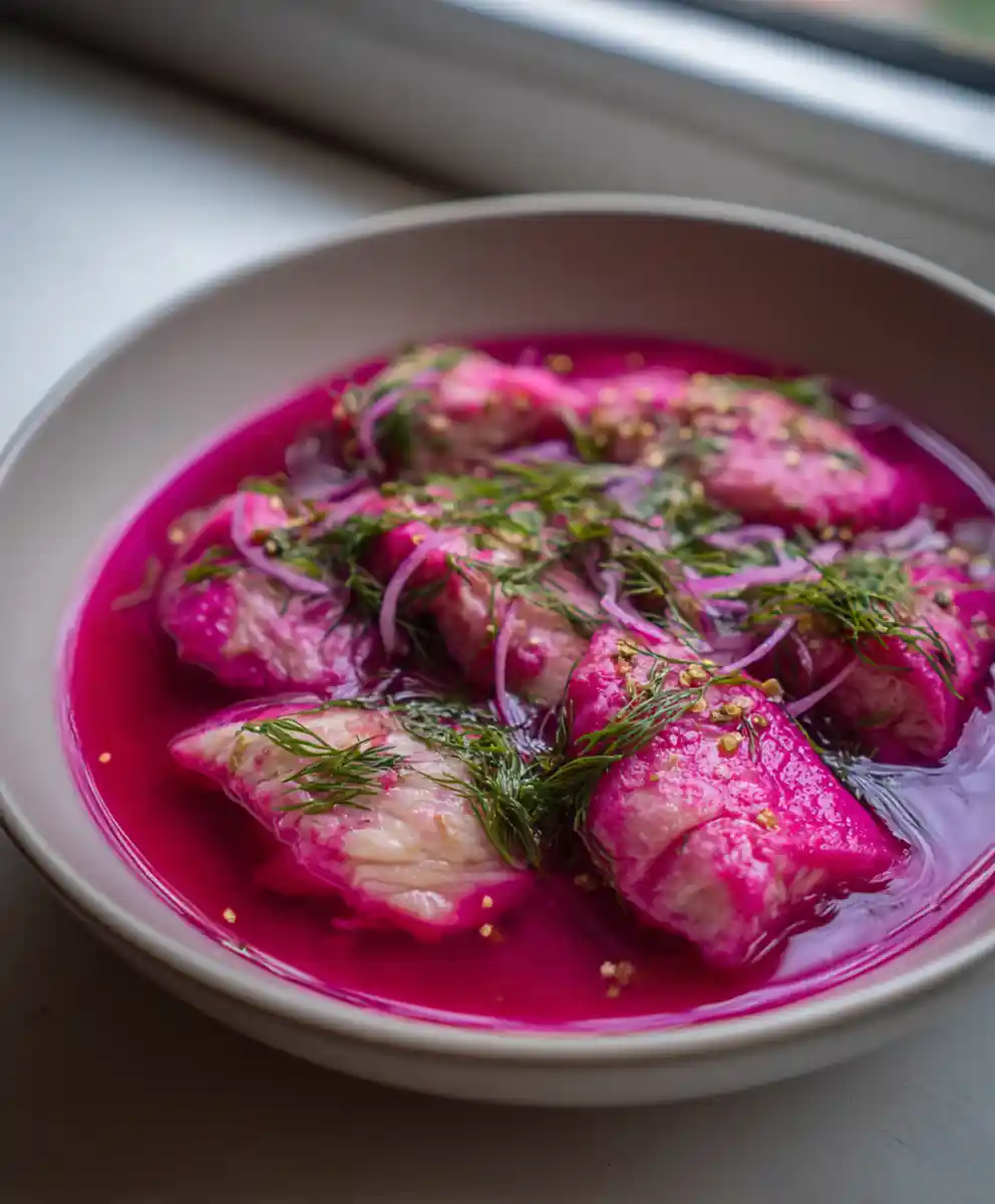 pickled northern recipe with Vibrant Beetroot & Caraway Brine